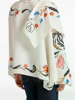 TEMPERLEY LONDON Embroidered Scarf - Neutrals