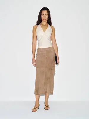 REFORMATION Sydney Knit Top - Ivory