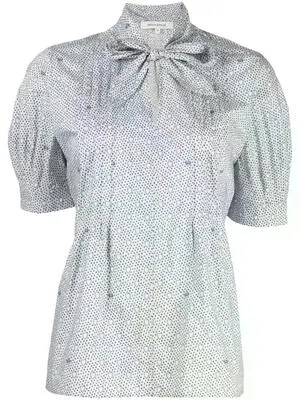Maison Kitsuné Monogram-pattern Short-sleeve Shirt