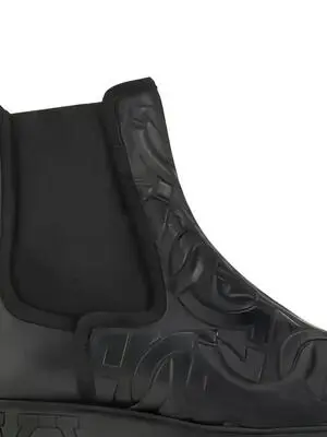 FERRAGAMO Varsi Embossed Leather Boots