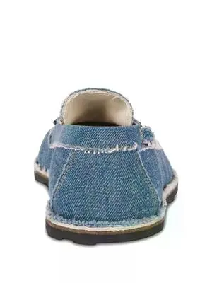 Moschino Detailed Denim Loafers