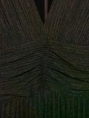 Liu Jo V-neck Pleated Midi Dress