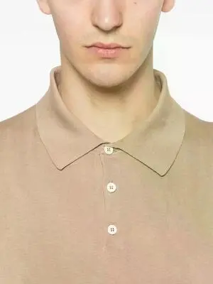 ZANONE Buttoned Polo Shirt - Neutrals