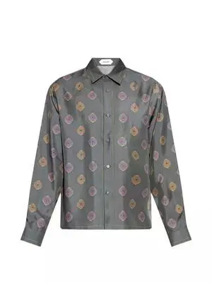 Versace Patterned Silk Shirt