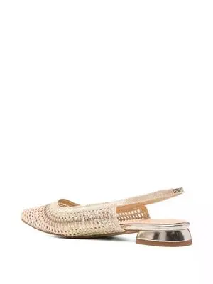 KEYS Pointed-toe Slingback Sandals