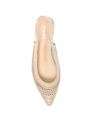 KEYS Pointed-toe Slingback Sandals