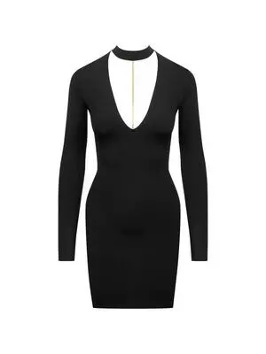 MAISON CLOSE Open Back Jewellery Dress - Black