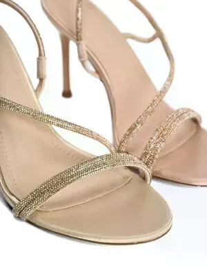 TWENTY FOURHAITCH Rhinestone Embellished Stiletto Sandals