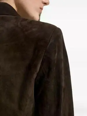 SWORD 6644 Button Suede Coat