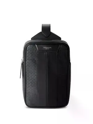 SERAPIAN Logo-detail Messenger Bag - Black