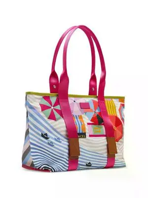 LANCEL Medium Mistral Rollable Tote Bag - Blue