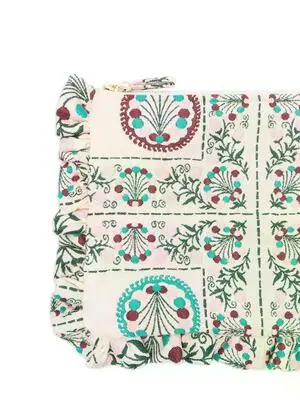 La DoubleJ Florette Tiles Jacquard Clutch Bag - Neutrals