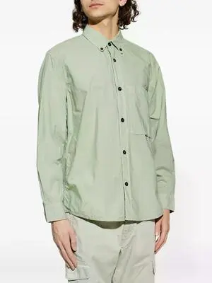 Stone Island Logo-embroidered Button-down Shirt