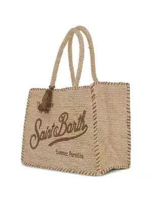 MC2 SAINT BARTH Raffia Tote Bag - Neutrals