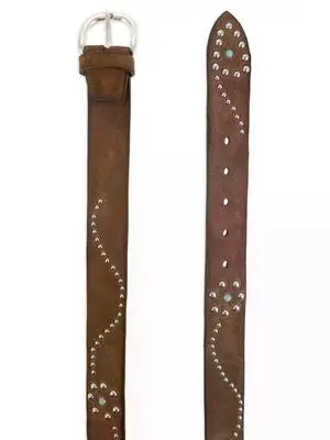 ALBERTO LUTI Studded Buckle Belt