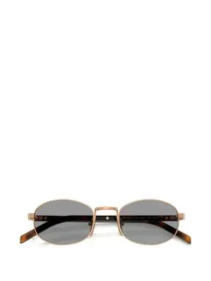 Prada Oval-frame Sunglasses - Gold