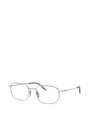 Prada Octagon Frame Glasses - Silver