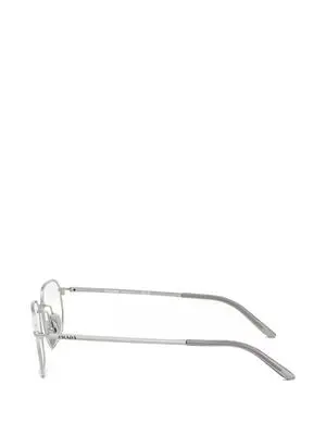 Prada Octagon Frame Glasses - Silver