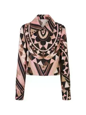 Emilio Pucci Geometric Print Silk Shirt