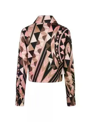 Emilio Pucci Geometric Print Silk Shirt