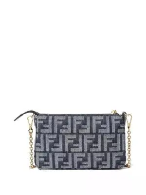 Fendi Monogram Zip Tote Bag - Blue