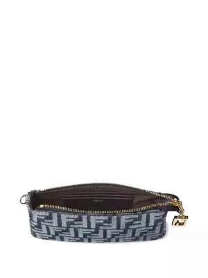 Fendi Monogram Zip Tote Bag - Blue