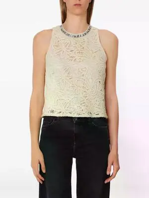 Liu Jo Embellished Lace Top