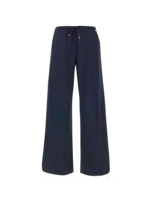 Herno Elasticated Wide-leg Trousers - Blue