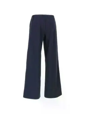 Herno Elasticated Wide-leg Trousers - Blue