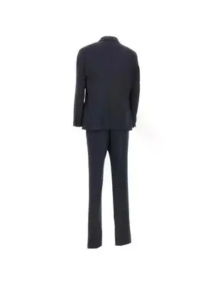 MANUEL RITZ Pin Flap Pockets Suit - Blue