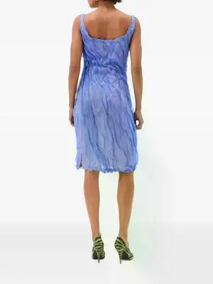 Versace Draped Silk-chiffon Midi Dress