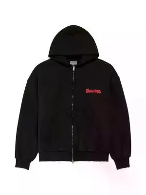 Balenciaga Logo-print Hoodie - Black