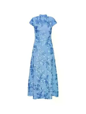 ROTATE BY BIRGER CHRISTENSEN Floral Maxi Dress