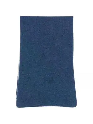 DELL'OGLIO Cashmere Two-tone Scarf - Blue