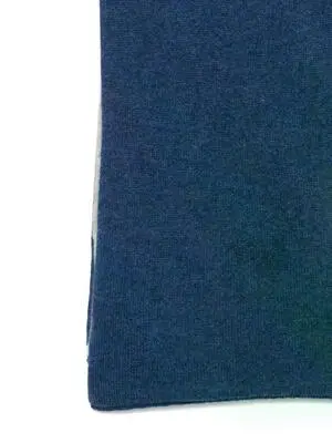 DELL'OGLIO Cashmere Two-tone Scarf - Blue