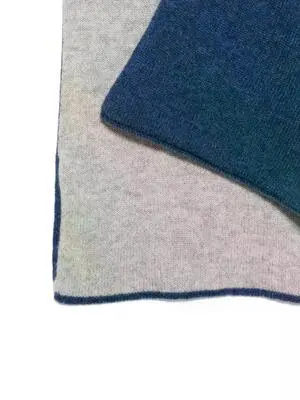 DELL'OGLIO Cashmere Two-tone Scarf - Blue