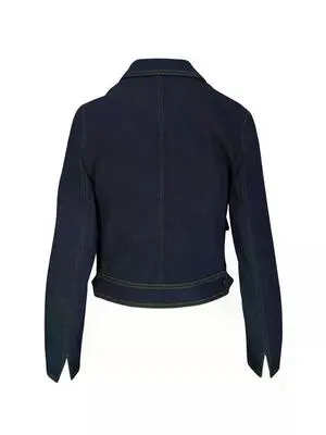 Akris Button-front Cropped Denim Jacket