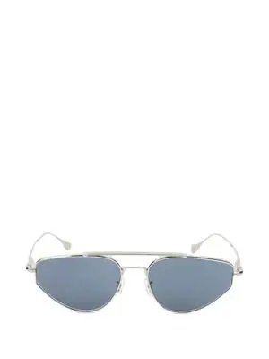 JIL SANDER Oval-frame Sunglasses - Silver