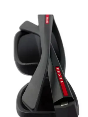 Prada Linea Rossa Rectangle Sunglasses - Black