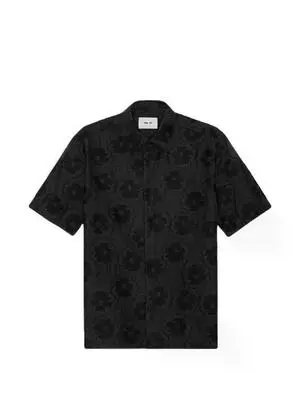 Nn07 Striped Floral Short Sleeve Shirt