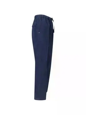 WHITE SAND Belted Trousers