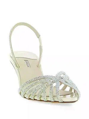 LE SILLA Embrace Divina Rhinestone Elastic Sandals