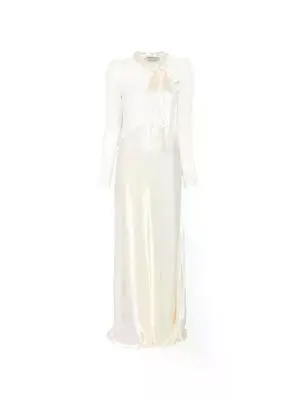 Alberta Ferretti Tie Detailed Evening Dresses