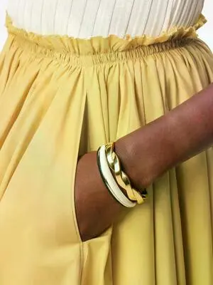AMI Paris Cotton Corolla Midi Skirt