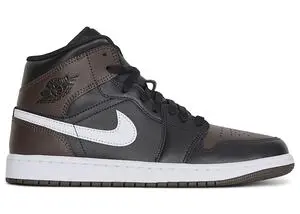 JORDAN 1 Mid Sneakers - Baroque Brown/black/white
