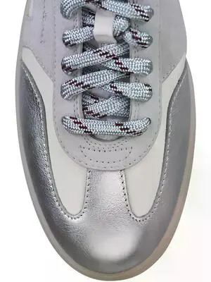 Santoni Dbs Oly Panelled Leather Sneakers - White
