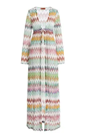 Zigzag Knit Cover Up