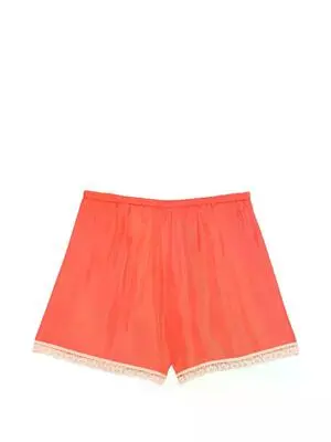 FORTE_FORTE Lace Trim Shorts