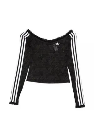 Cropped Jerseys with Butterfly Print