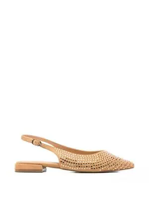 KEYS Pointed-toe Slingback Sandals - Neutrals